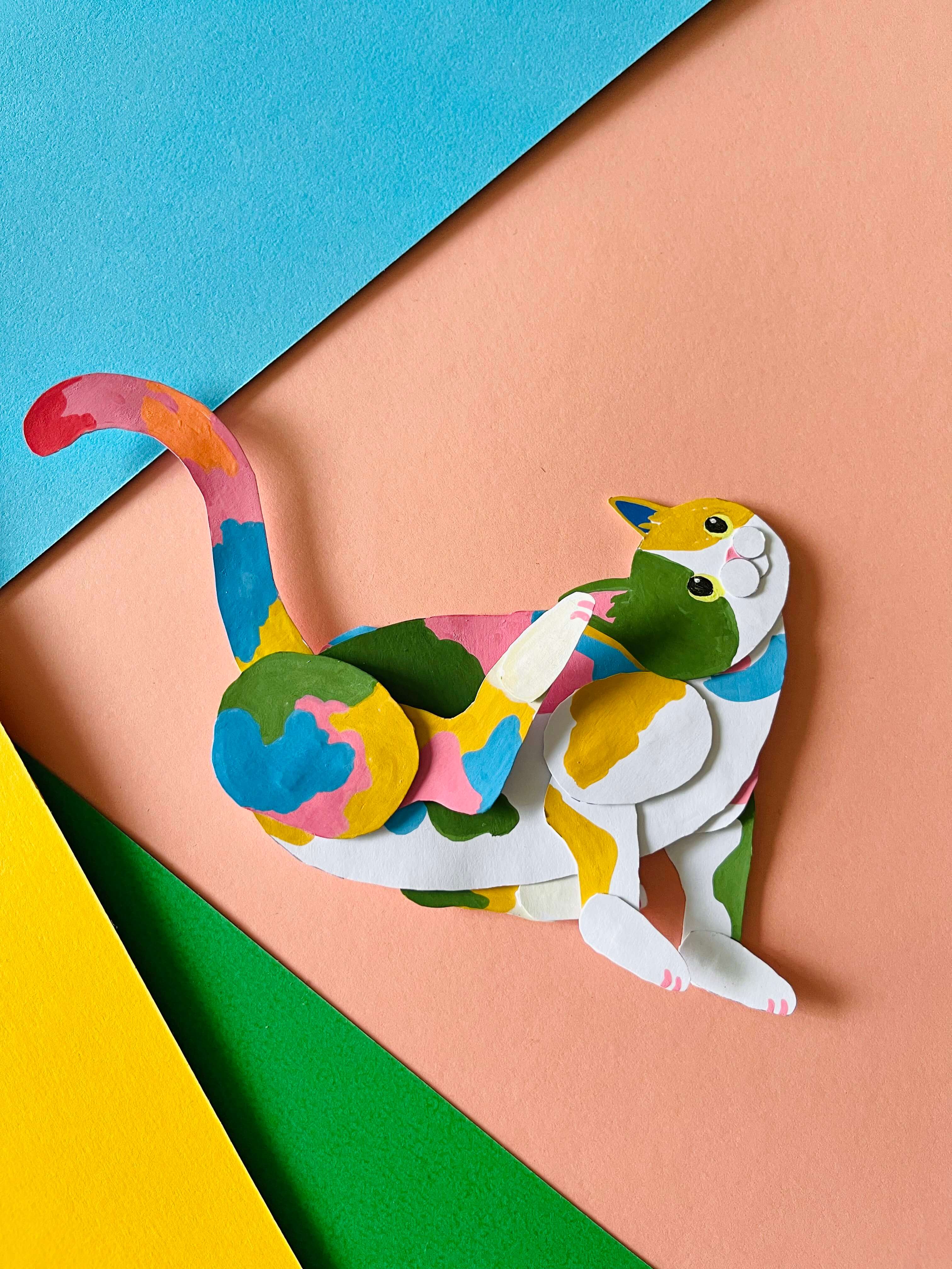 Cat Paper Doll | cat ornament, cat decor, cat portrait | ElkaYang ...