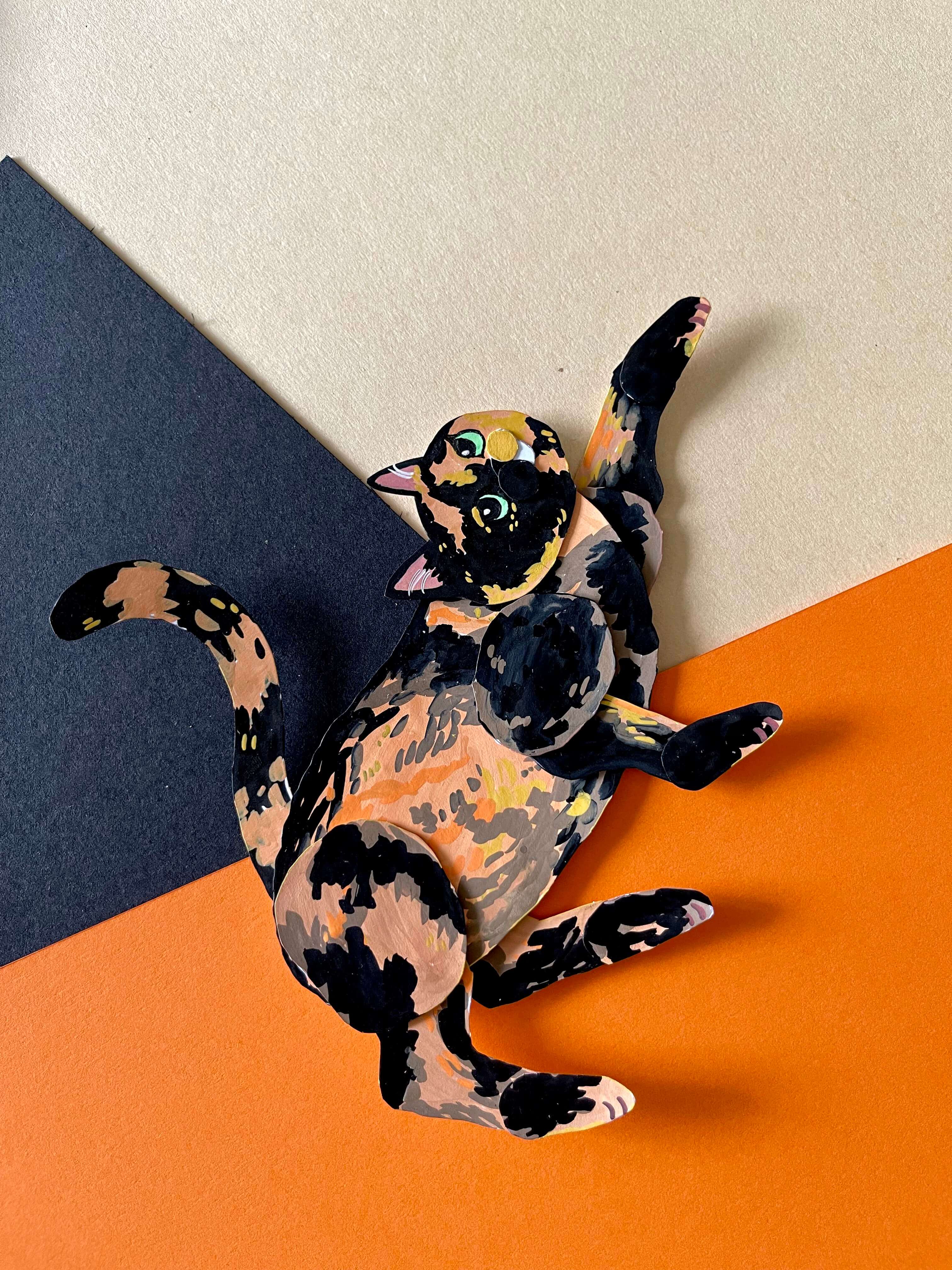 Cat Paper Doll | cat ornament, cat decor, cat portrait | ElkaYang ...